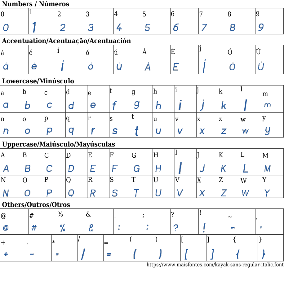 Kayak Sans Regular Italic Font: Free Download | MaisFontes