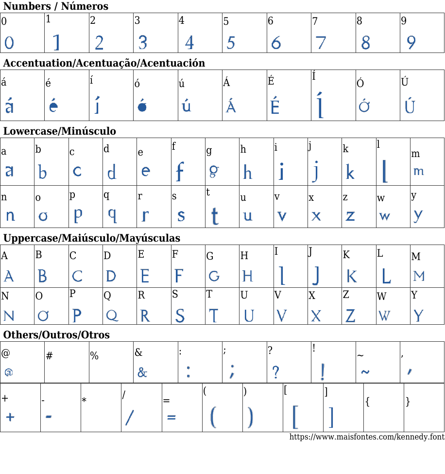 Kennedy Font: Free Download | MaisFontes