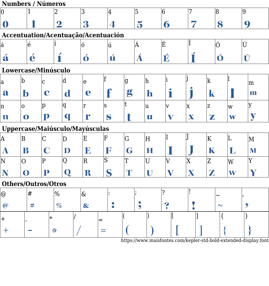 Kepler Std Extended Display Bold: Free Font Download | MaisFontes