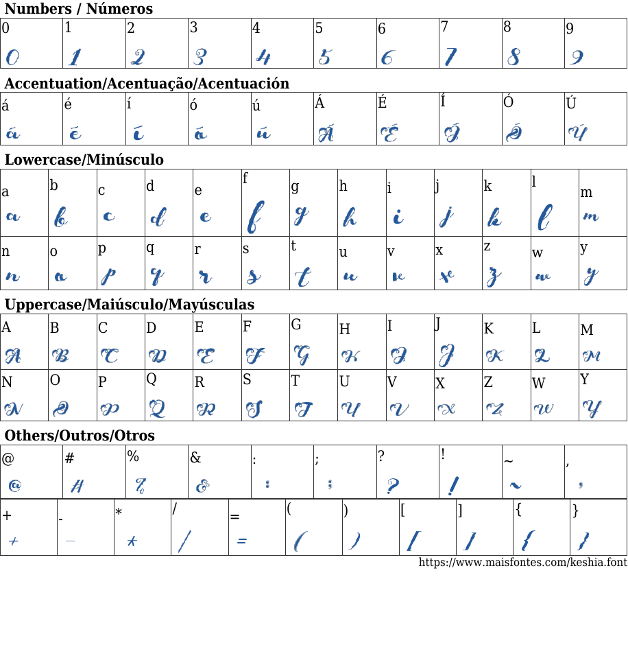 Keshia Font: Free Download | MaisFontes