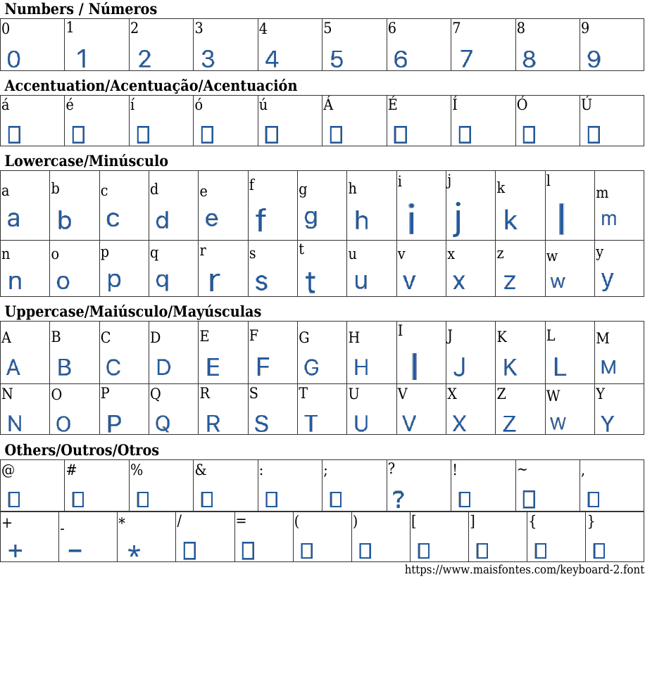 Keyboard: Free Font Download | MaisFontes