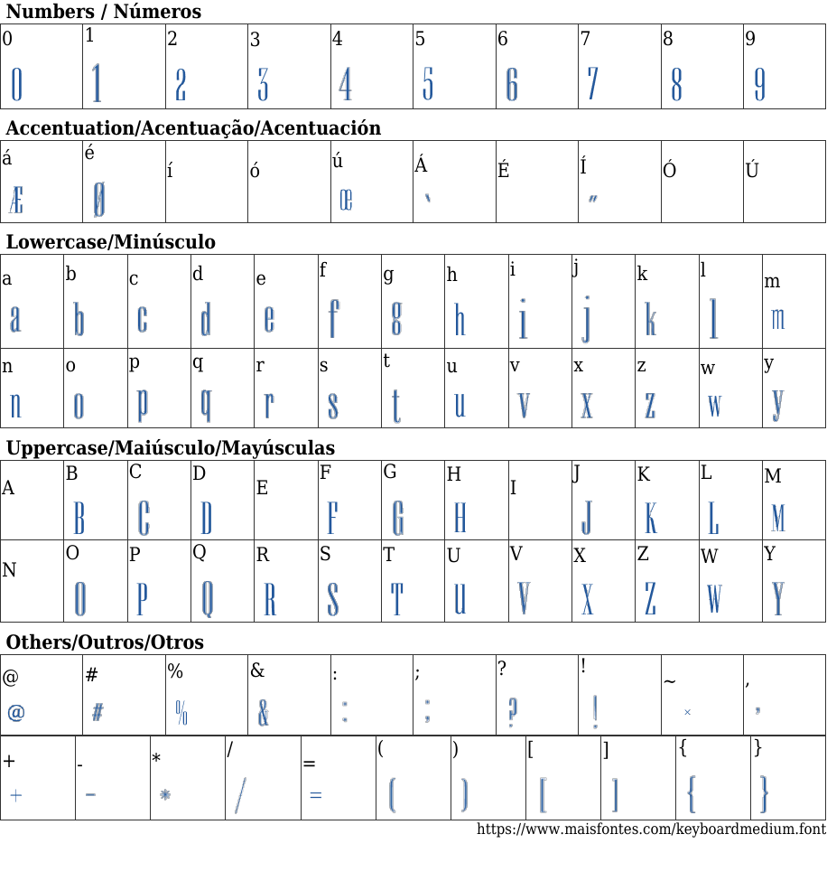 Keyboard Medium: Free Font Download | MaisFontes