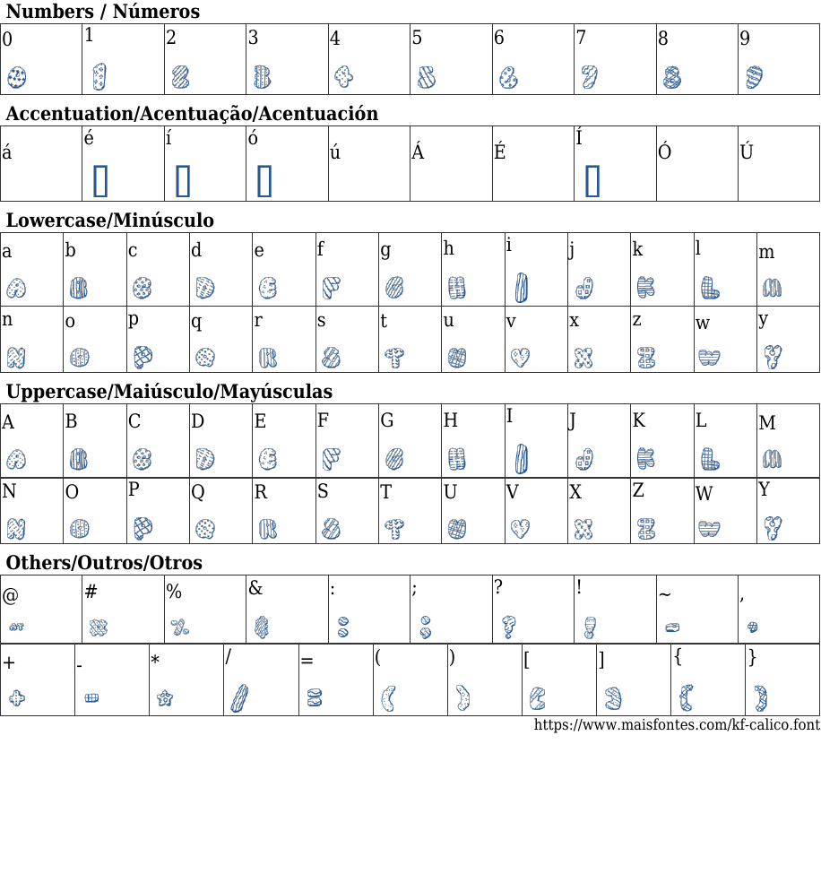 KF Calico: Free Font Download | MaisFontes