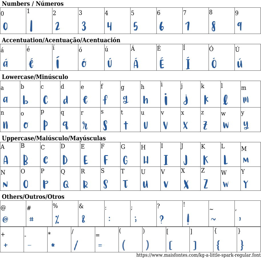 KG A Little Spark Regular: Free Font Download | MaisFontes