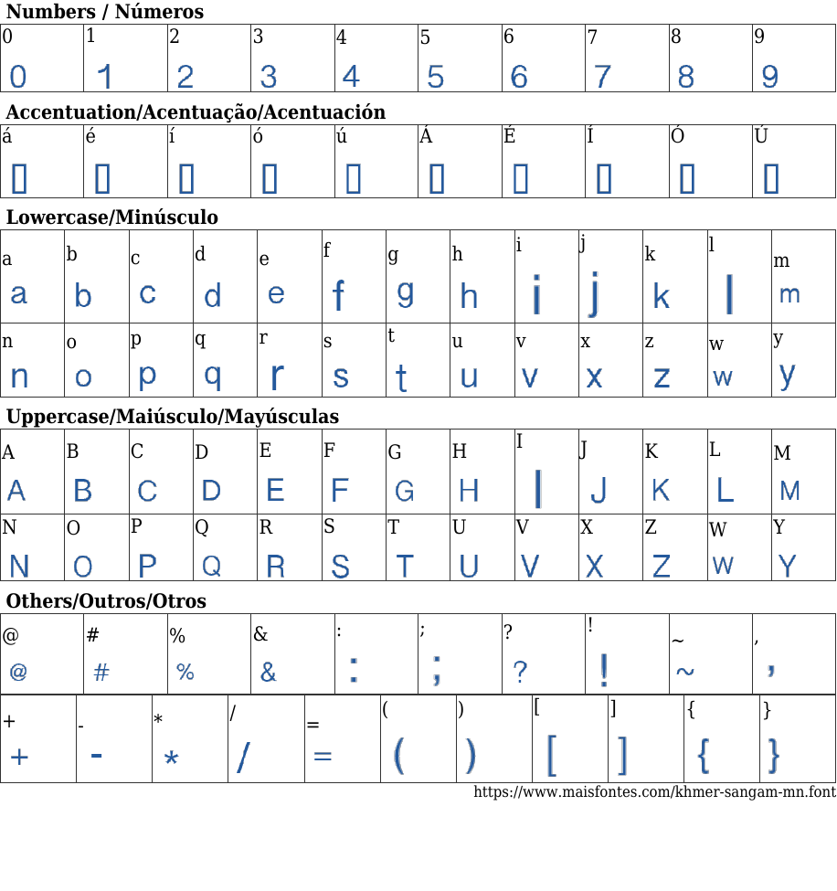 Khmer MN Sangam Font: Free Download | MaisFontes