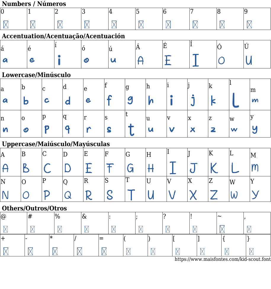 Kid Scout: Free Font Download | MaisFontes