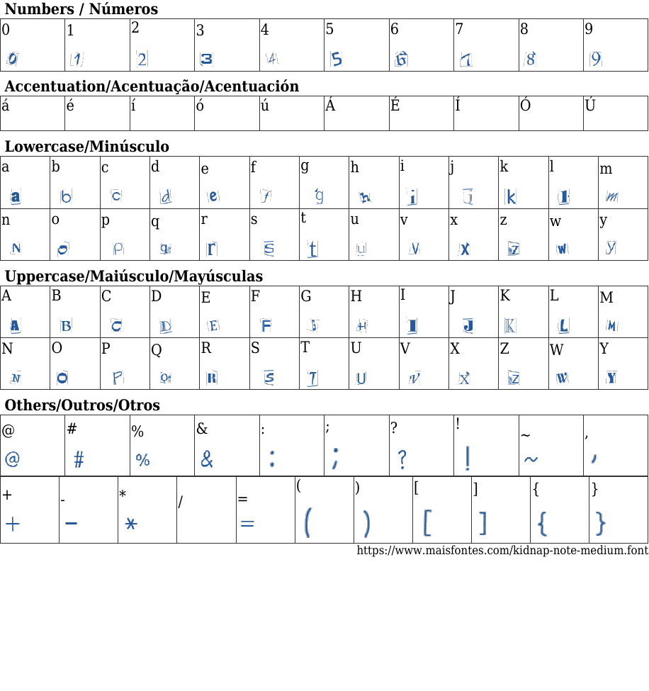 Kidnap Note Medium: Baixar Fonte Grátis | MaisFontes