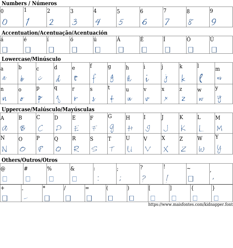 Kidnapper: Free Font Download | MaisFontes