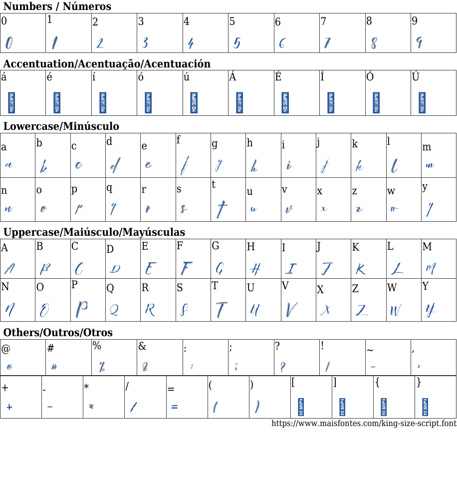 King Size Script: Free Font Download | MaisFontes