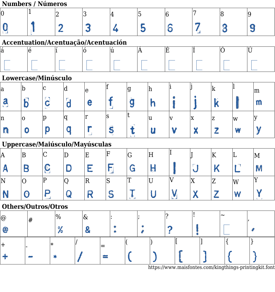 Kingthings Printingkit Font: Free Download | MaisFontes