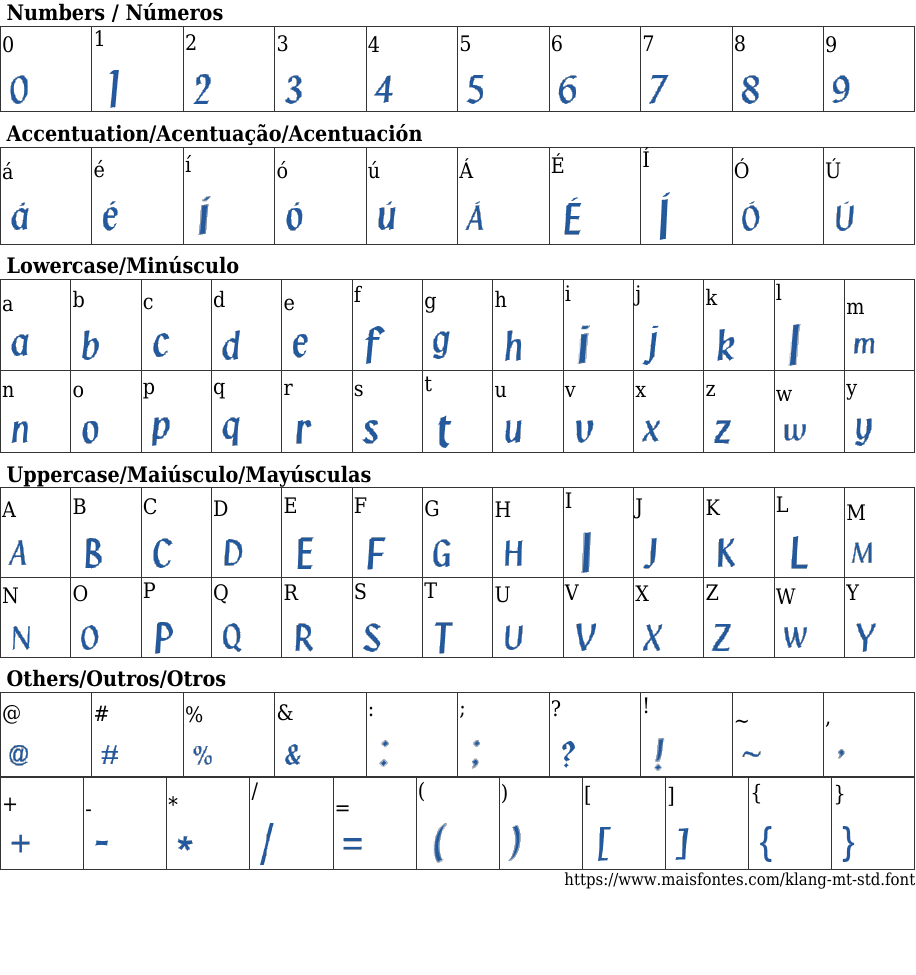 Klang MT Std: Free Font Download | MaisFontes