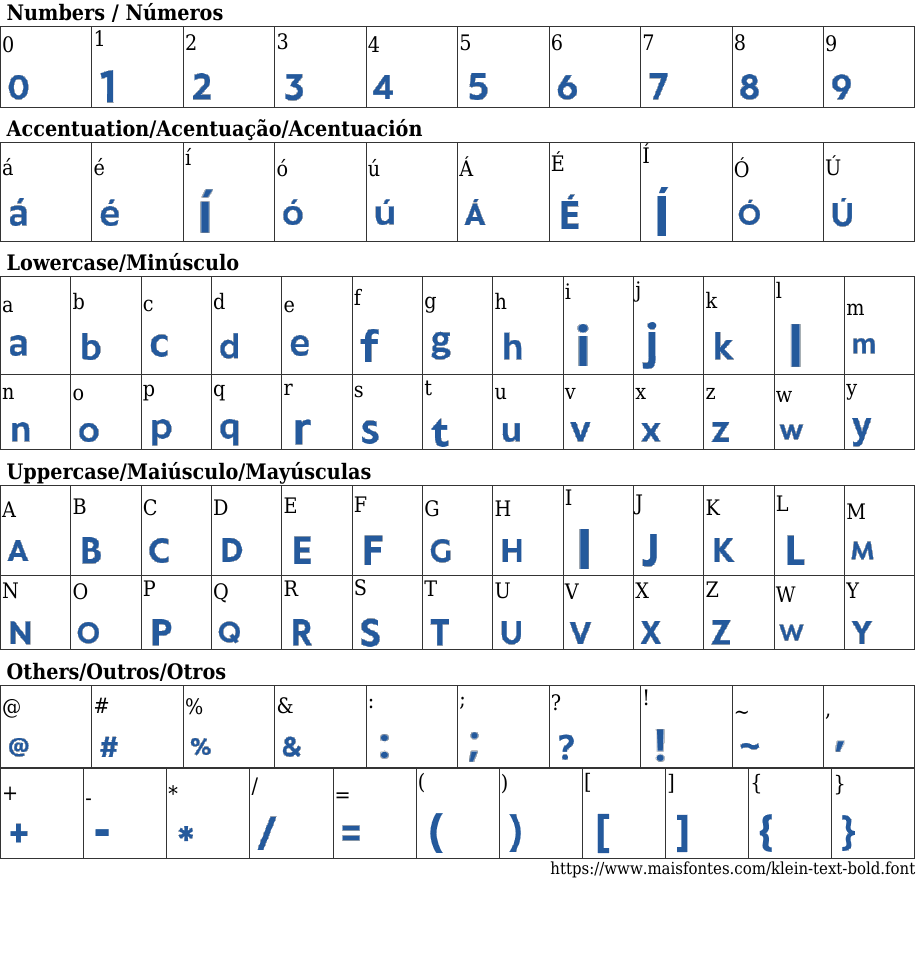 Klein Text Bold font download | MaisFontes.com