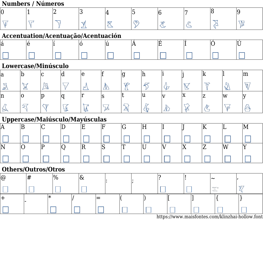 klinzhai hollow: Baixar Fonte Grátis | MaisFontes