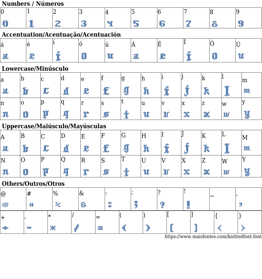 Knitted Regular Font: Free Download | MaisFontes