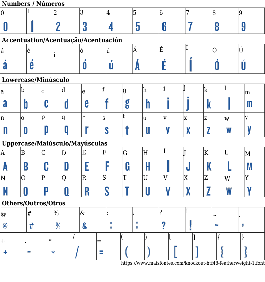 Knockout HTF48 Featherweight Font: Free Download | MaisFontes