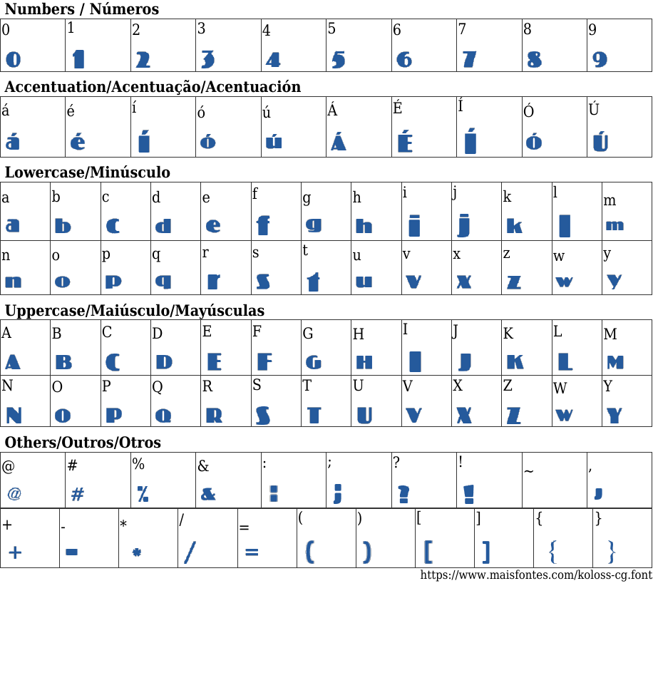 Koloss CG: Free Font Download | MaisFontes