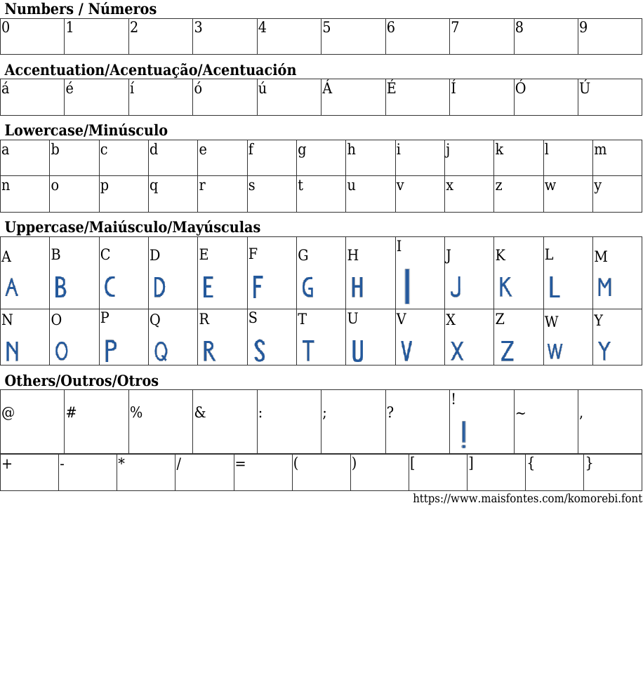 KOMOREBI CAPS Font: Free Download | MaisFontes