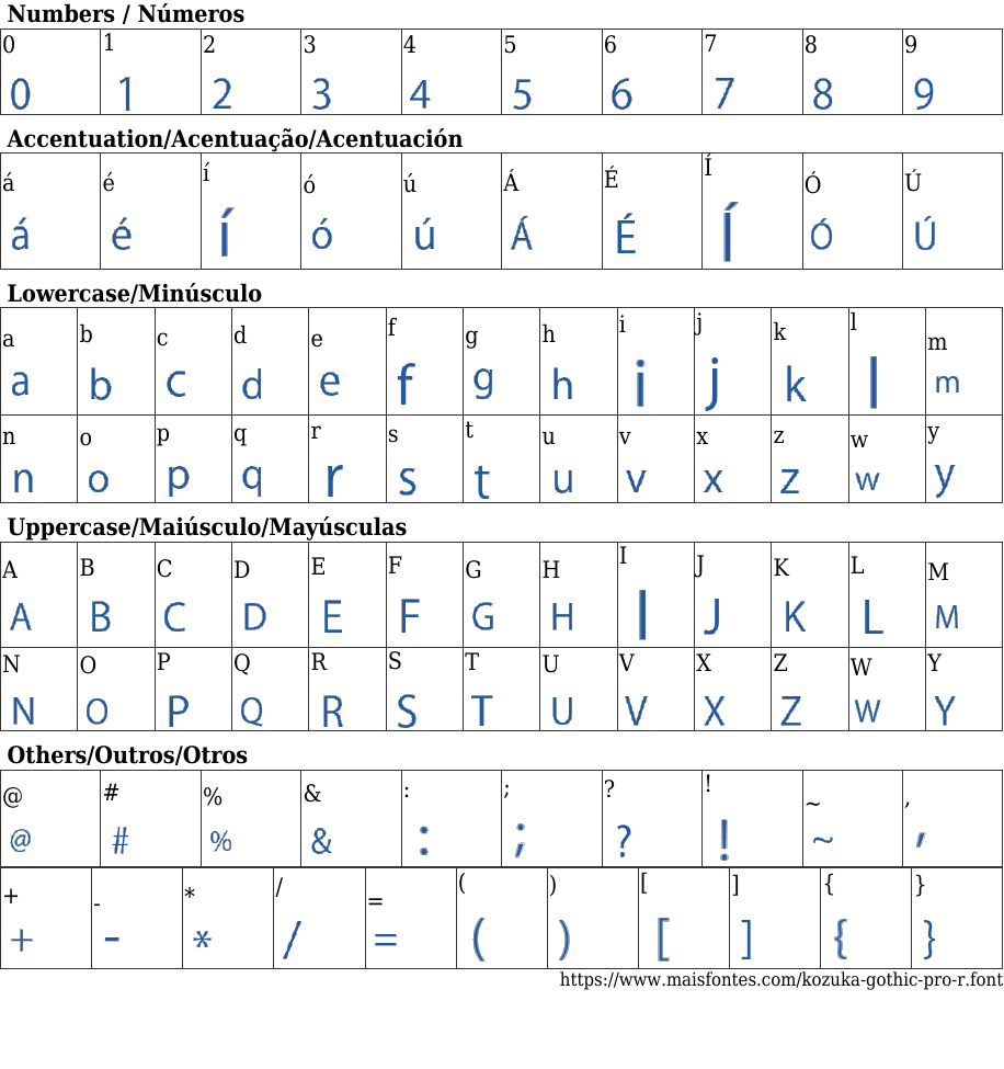 Kozuka Gothic Pro Regular: Free Font Download | MaisFontes