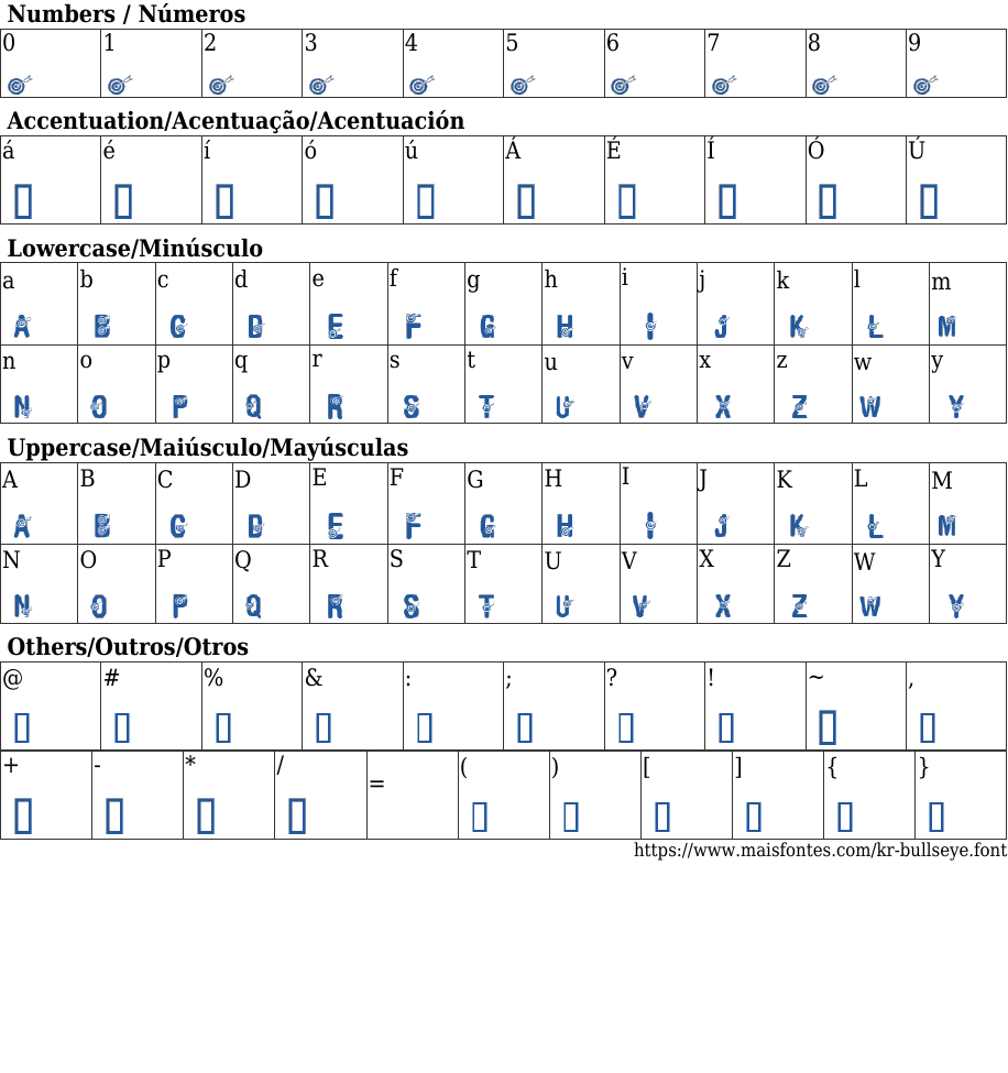 KR Bullseye Font: Free Download | MaisFontes