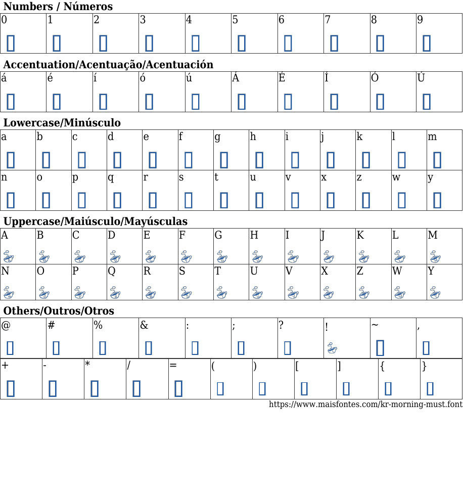 KR Morning Must: Free Font Download | MaisFontes