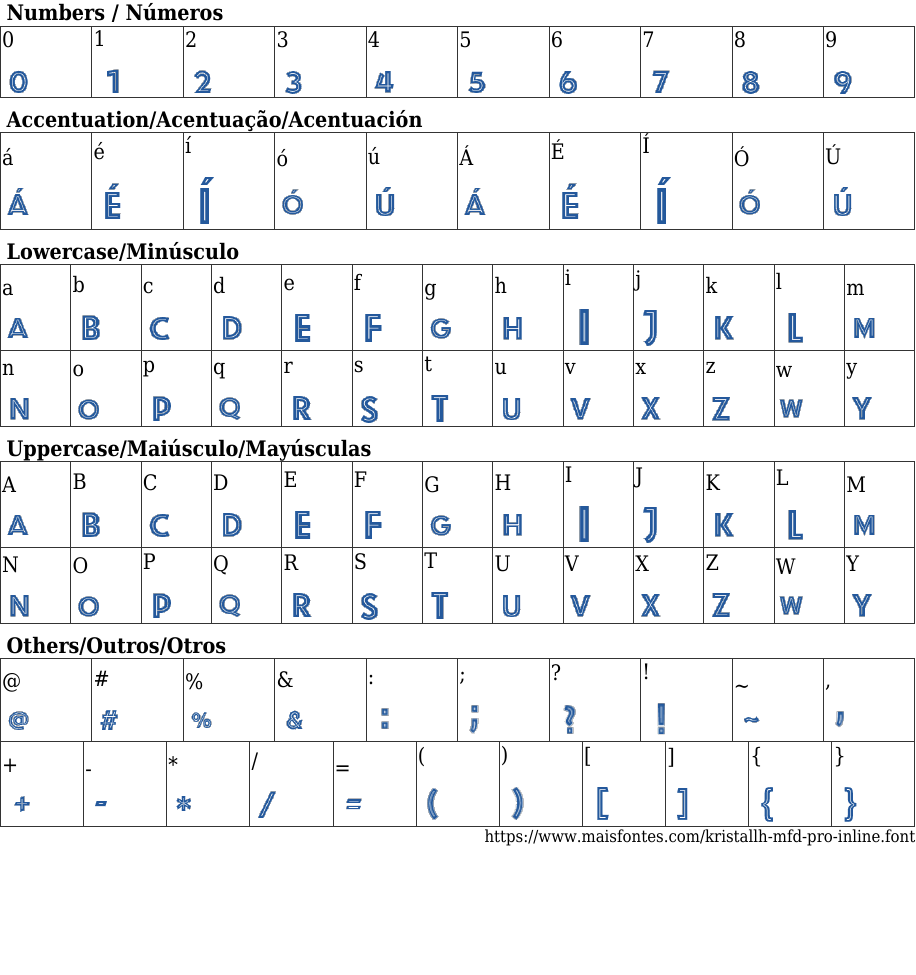 KristallH MfD Pro Inline: Free Font Download | MaisFontes