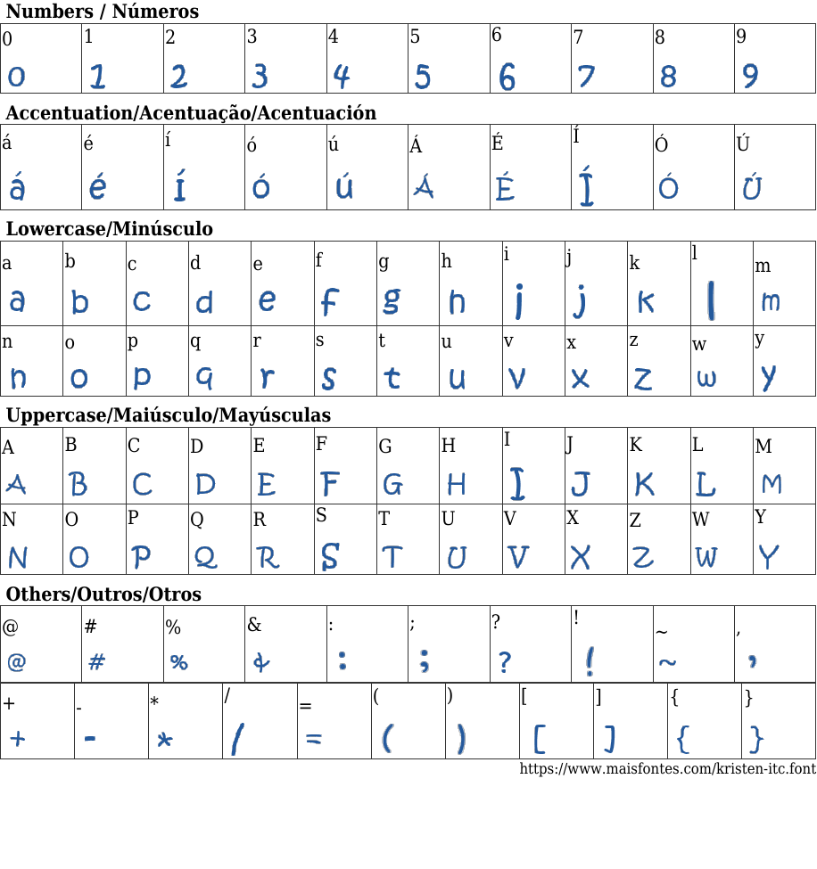 Kristen ITC Font: Free Download | MaisFontes