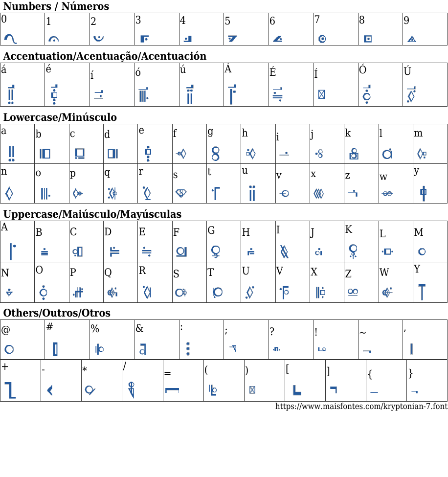 Kryptonian 7 Font: Free Download | MaisFontes