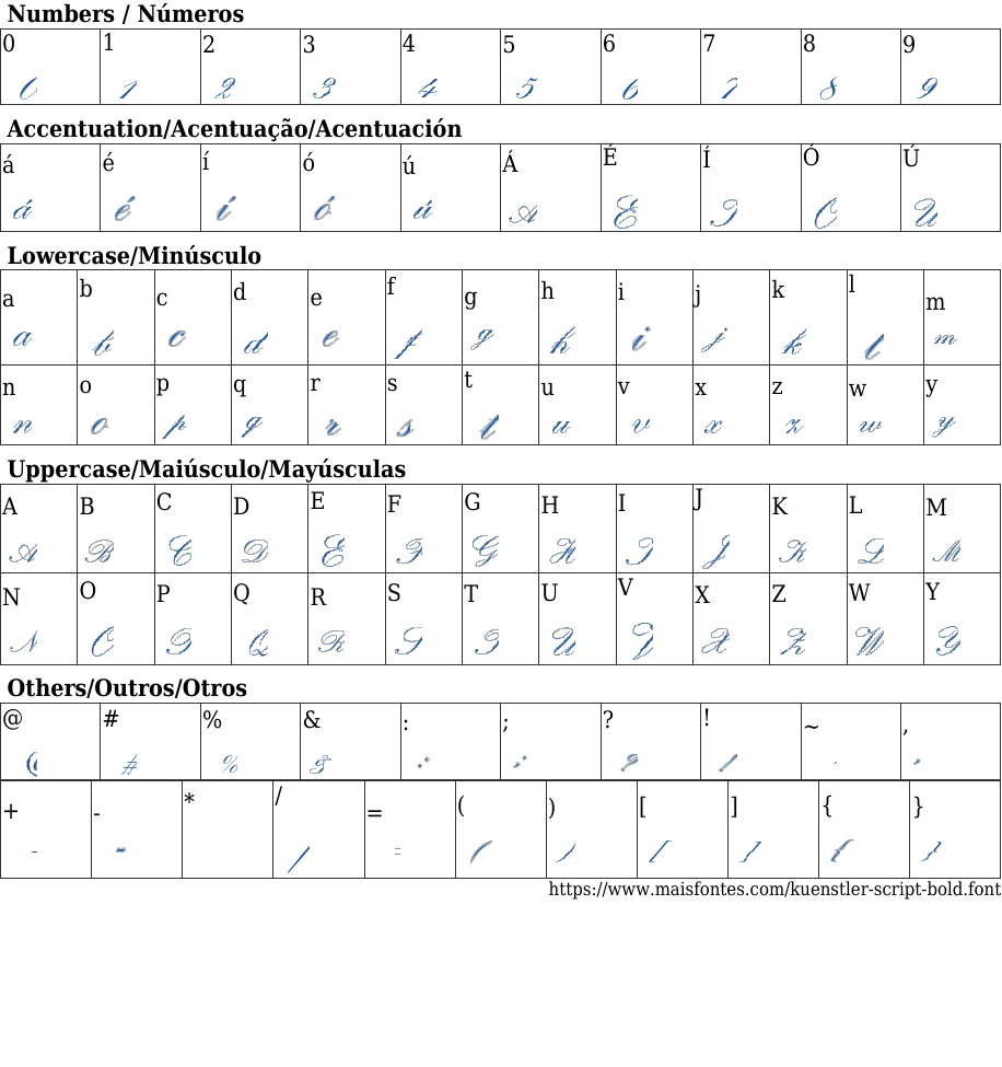 Kuenstler Script Bold Font: Free Download | MaisFontes