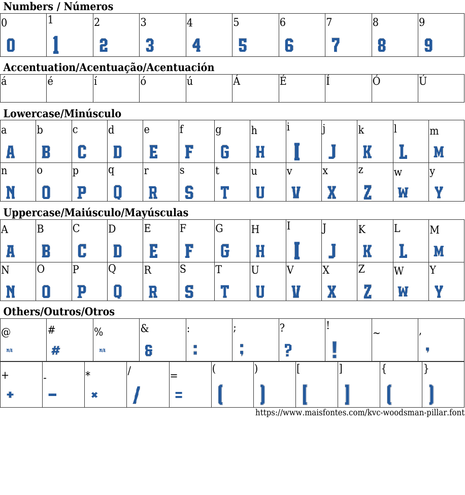 KVC Woodsman Pillar: Free Font Download | MaisFontes