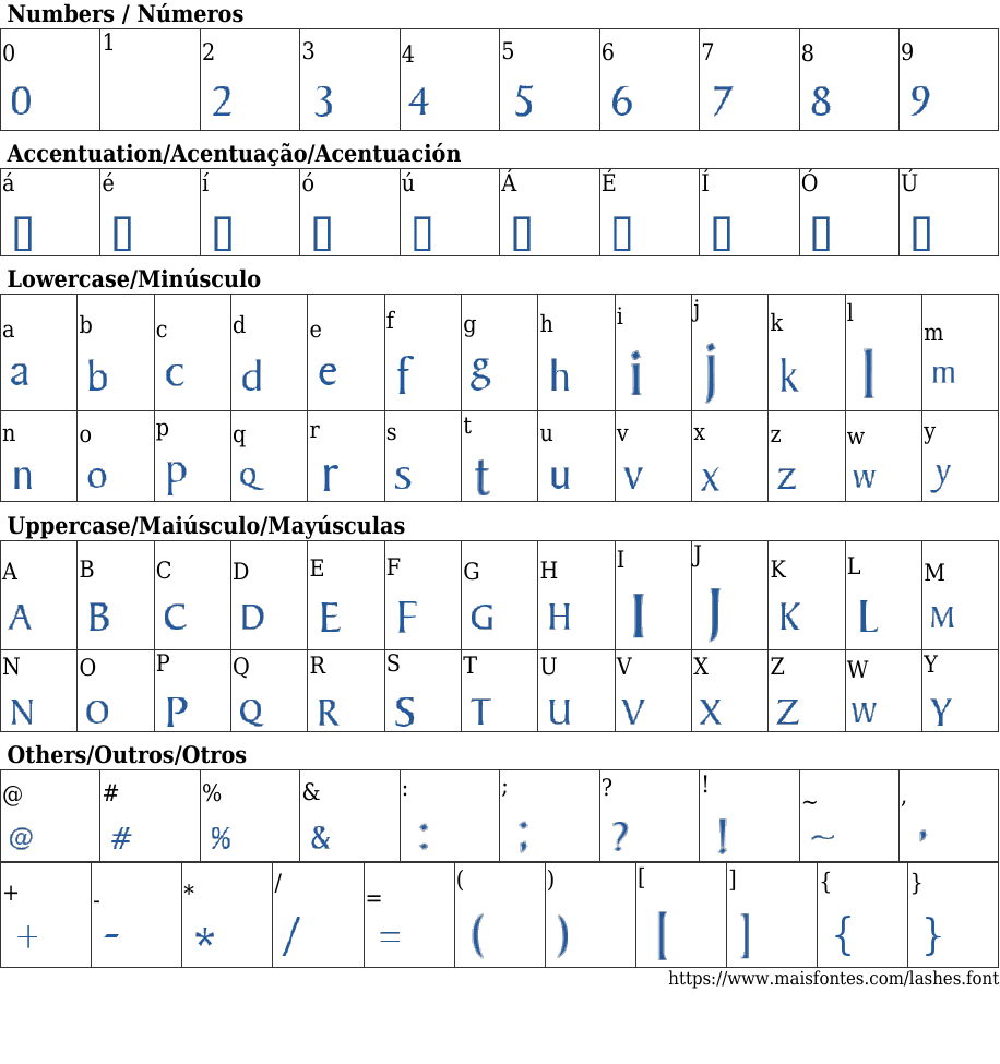 Lashes: Free Font Download | MaisFontes