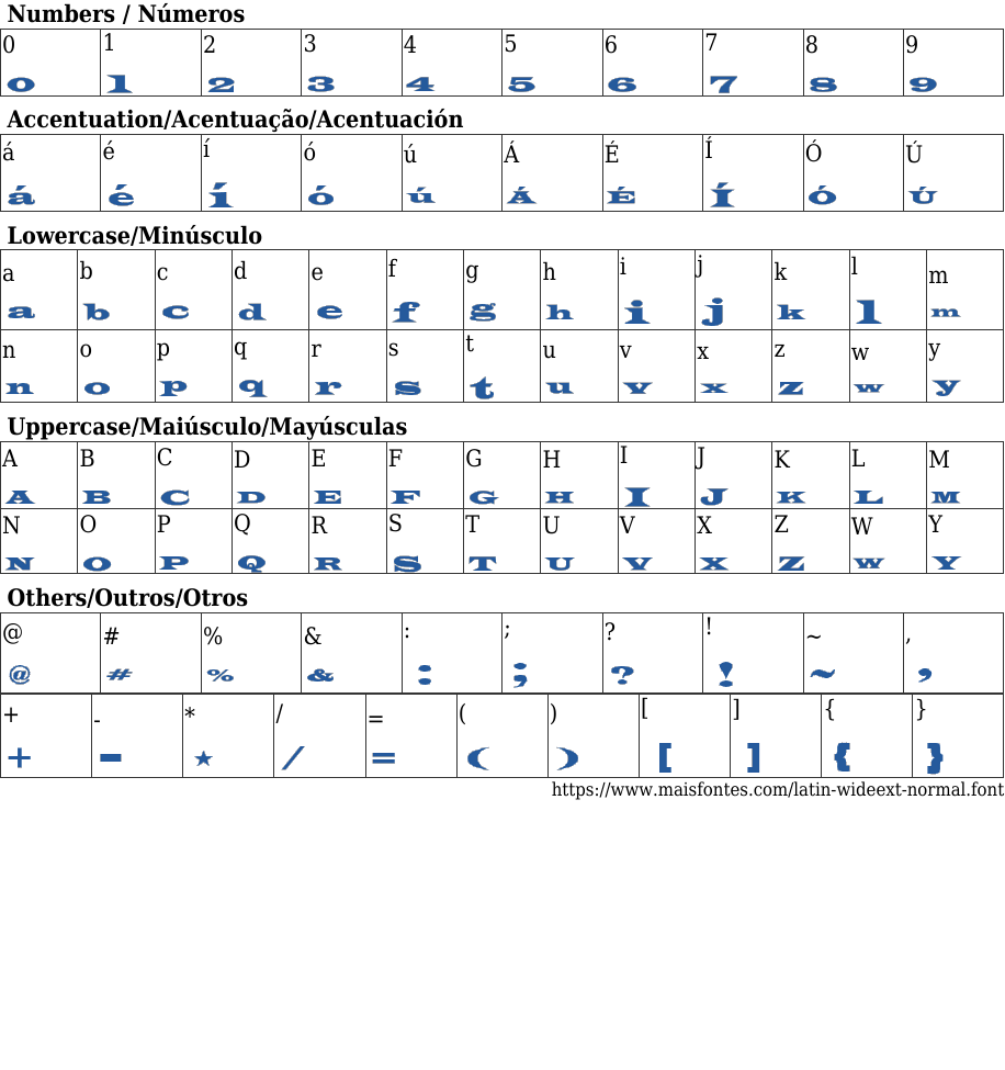 Latin Wide Extended Normal: Baixar Fonte Grátis | MaisFontes