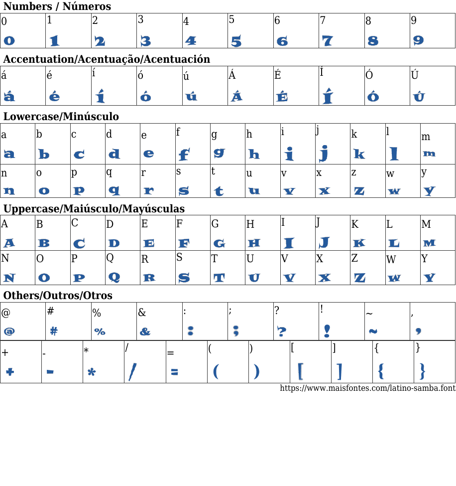 Latino Samba Font: Free Download | MaisFontes