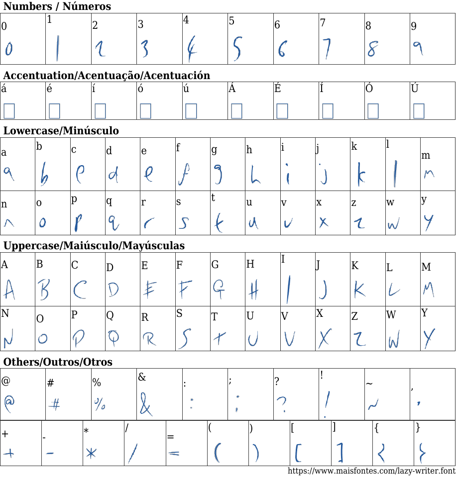 Lazy writer: Baixar Fonte Grátis | MaisFontes