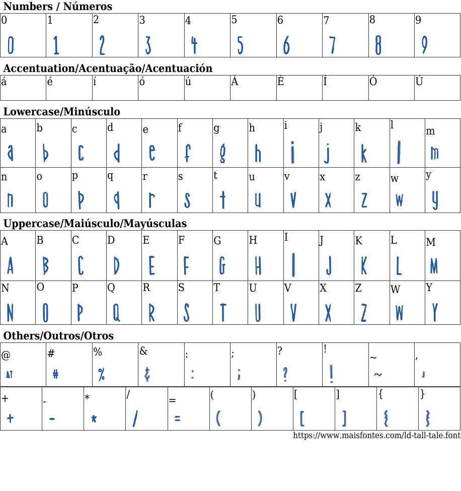 LD Tall Tale Font: Free Download | MaisFontes