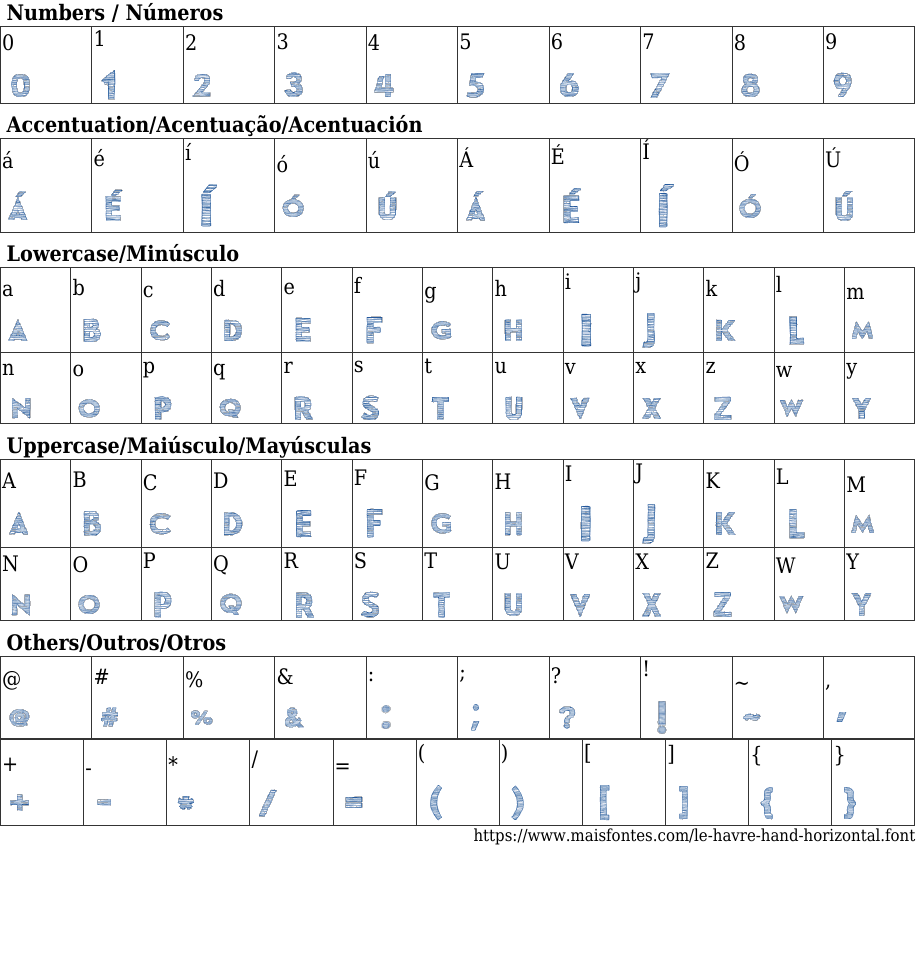 Le Havre Hand Horizontal: Download Free Font | MaisFontes