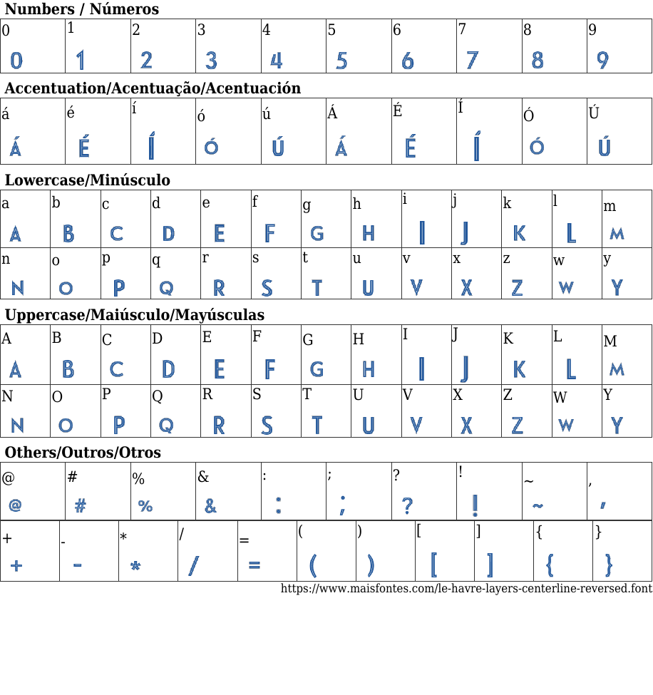Le Havre Layers Centerline Reversed: Free Font Download | MaisFontes
