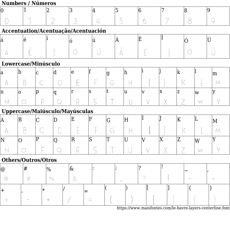 Le Havre Layers Centerline: Free Font Download | MaisFontes