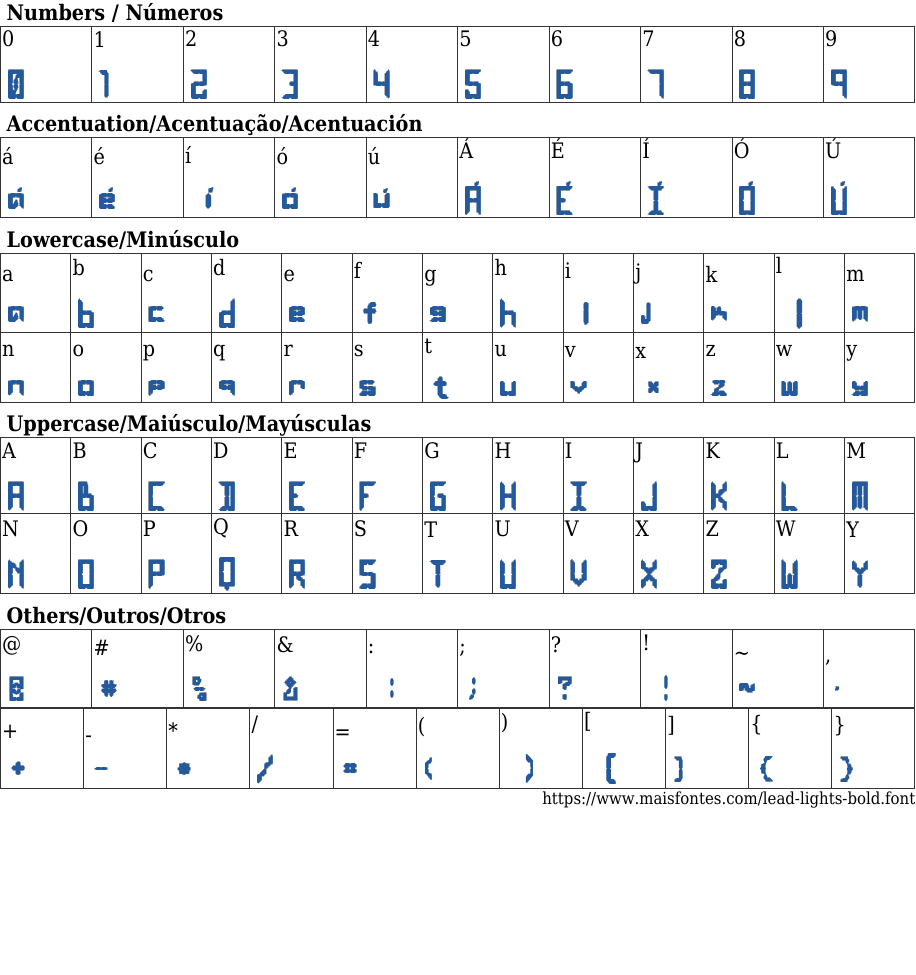 LEaD Lights Bold: Free Font Download | MaisFontes