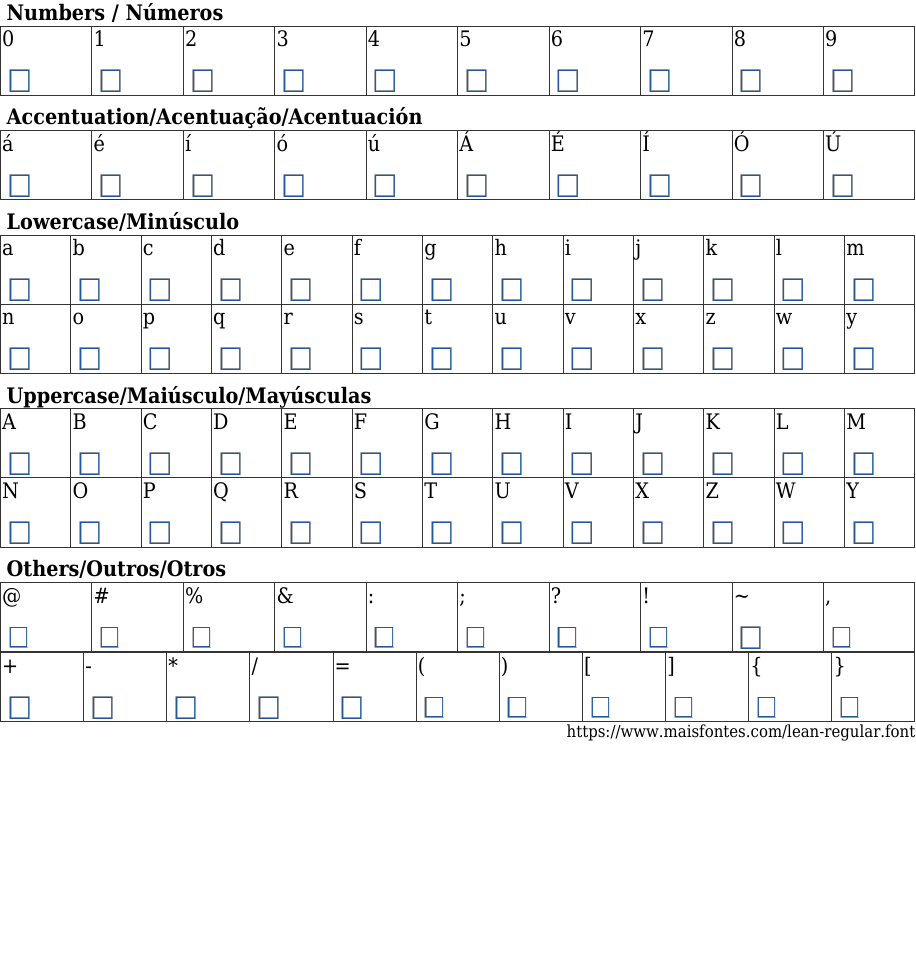 LEAN Regular: Free Font Download | MaisFontes