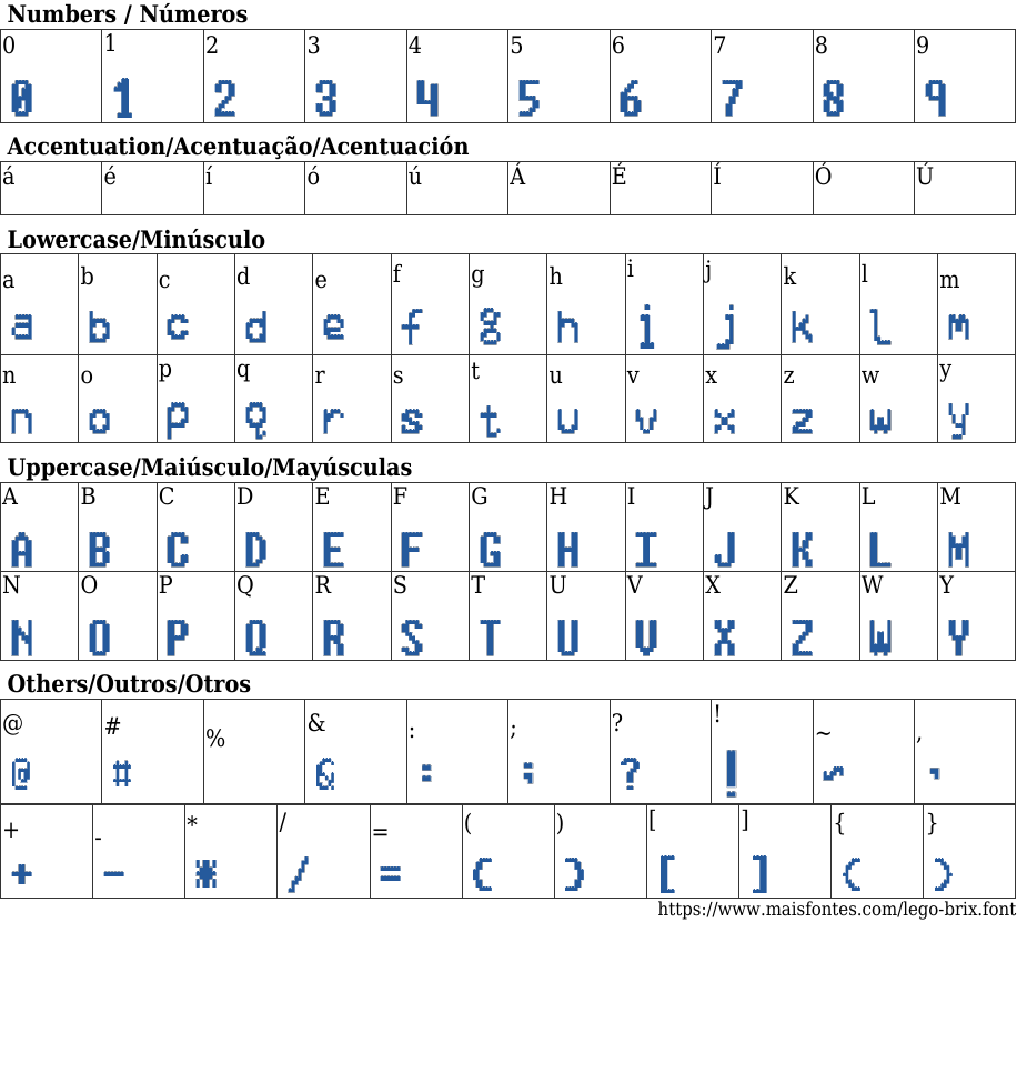 LEGO BRIX: Free Font Download | MaisFontes