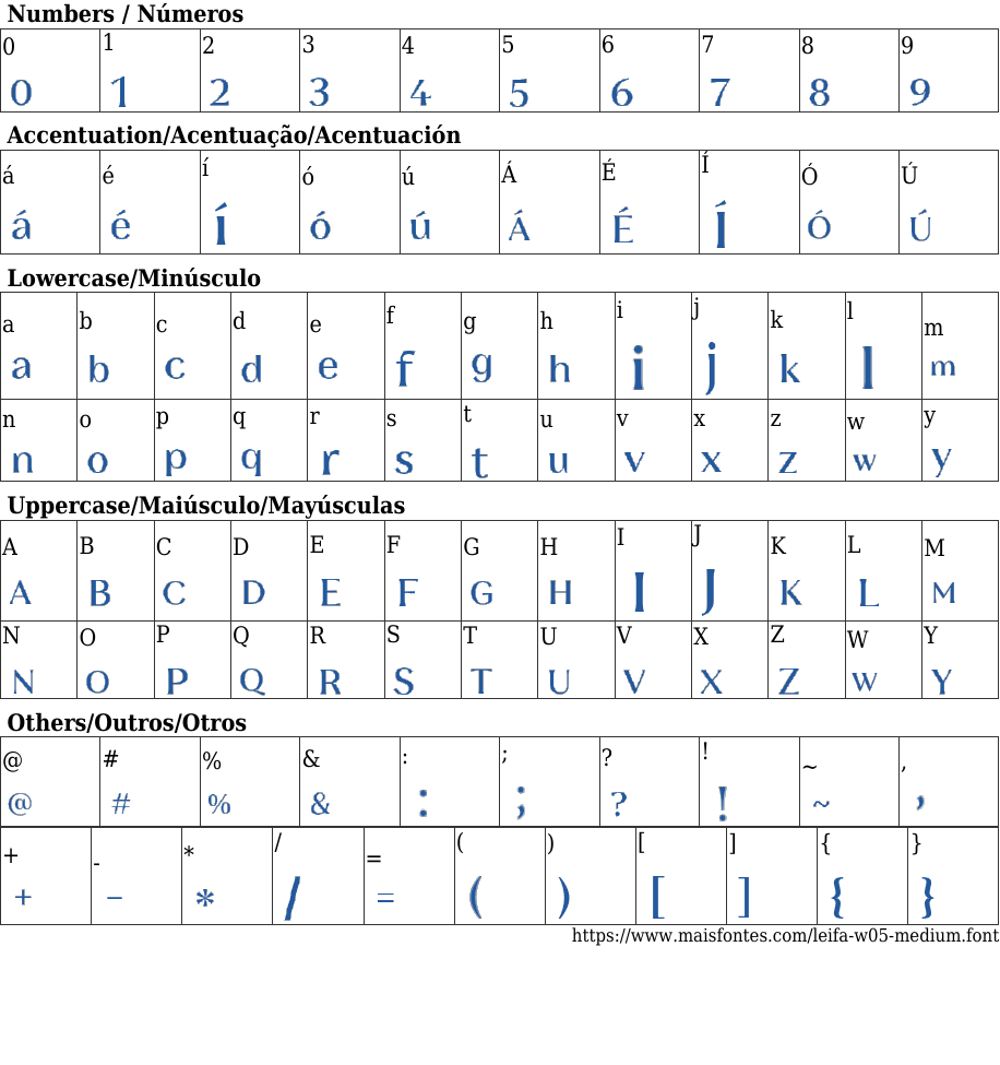 Leifa W05 Medium Font: Free Download | MaisFontes