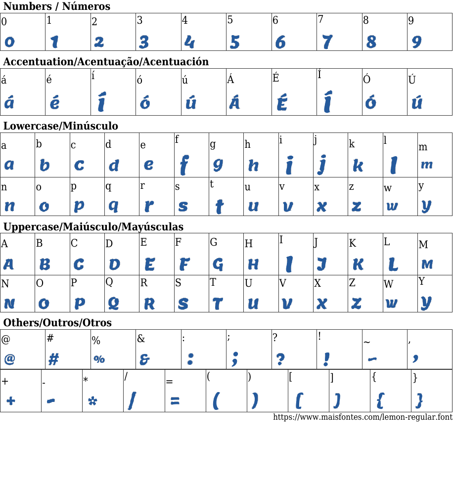 Lemon Regular Font: Free Download | MaisFontes