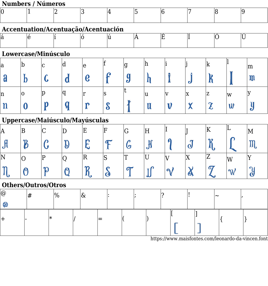 Leonardo da Vincen: Free Font Download | MaisFontes