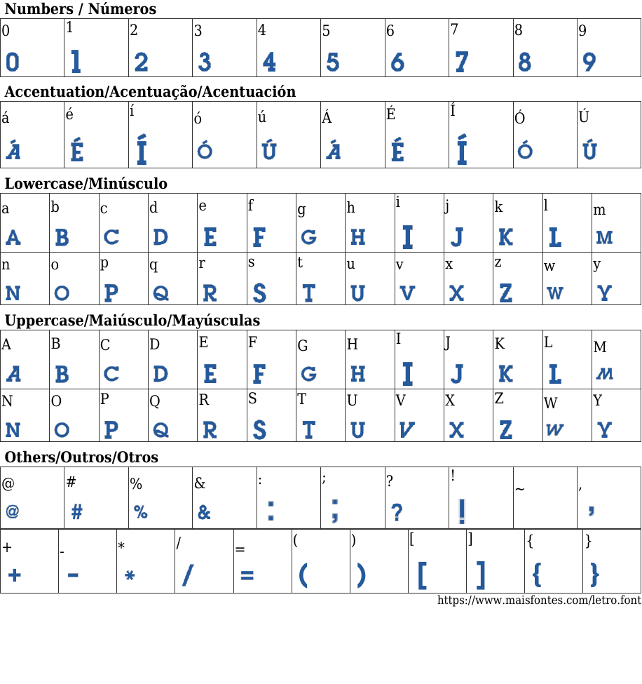 Letro: Free Font Download | MaisFontes