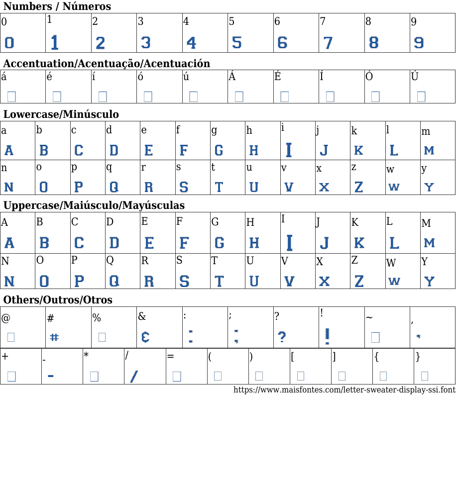 Letter Sweater Display SSi: Free Font Download | MaisFontes