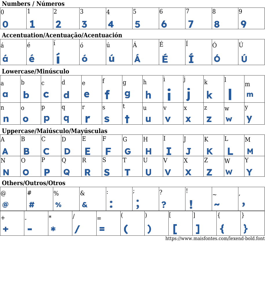 Lexend Bold: Download Free Font | MaisFontes