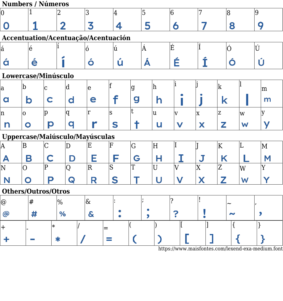 Lexend Exa Medium: Baixar Fonte Grátis | MaisFontes