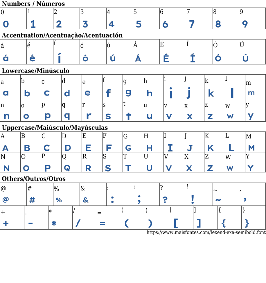 Lexend Exa SemiBold: Free Font Download | MaisFontes