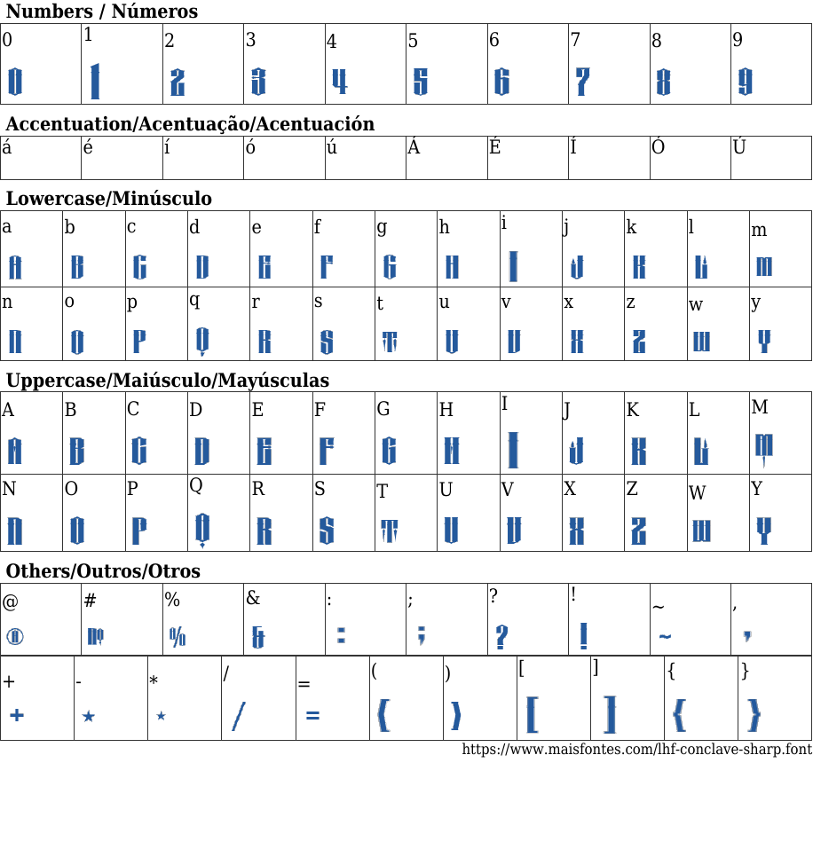 LHF Conclave Sharp: Free Font Download | MaisFontes