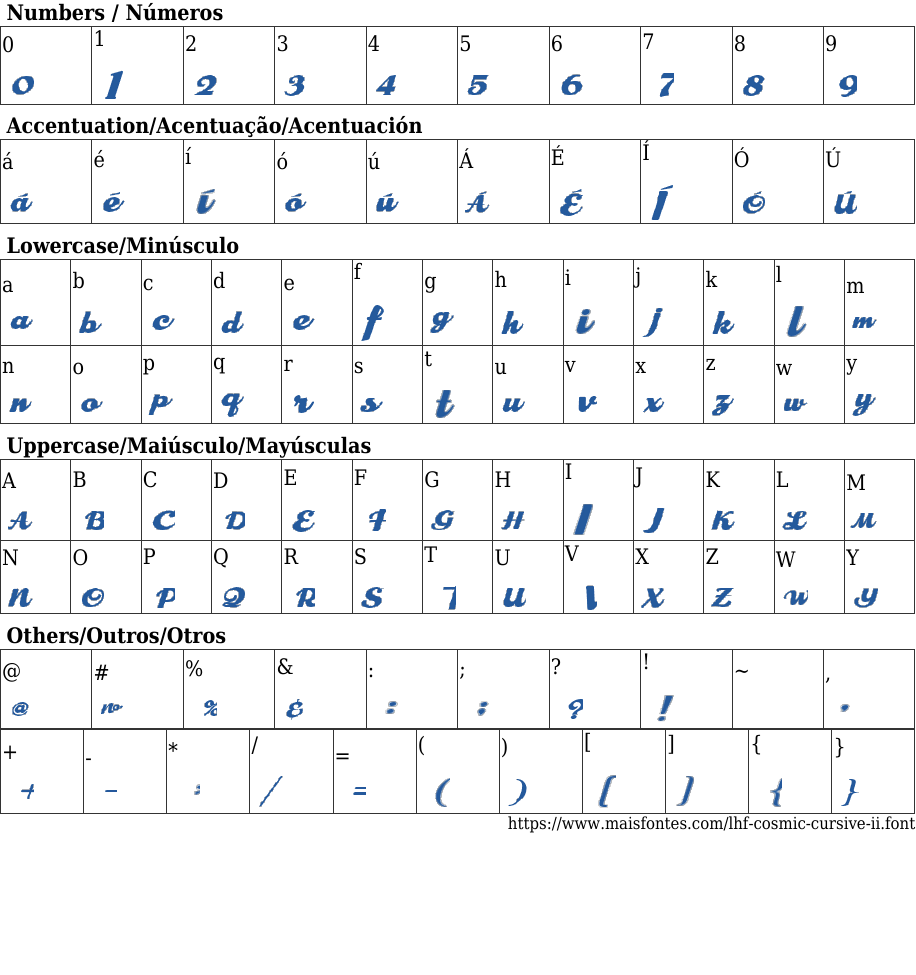 LHF Cosmic Cursive II: Free Font Download | MaisFontes